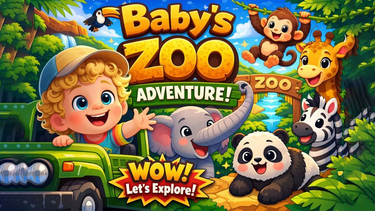 Baby Bug’s Big Zoo Adventure Cute Baby Story for Kids - YouTube