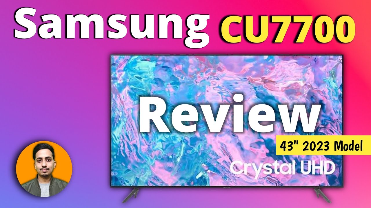 Samsung CU7700 || 43 Inch Crystal 4K Smart TV || Full Review 2023 - YouTube