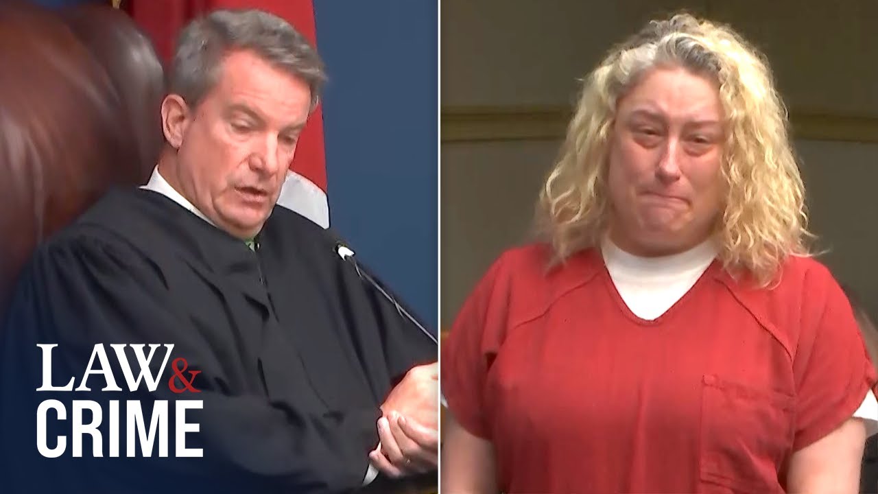 Convicted Killer Bawls After Judge Sends Her to Prison - YouTube
