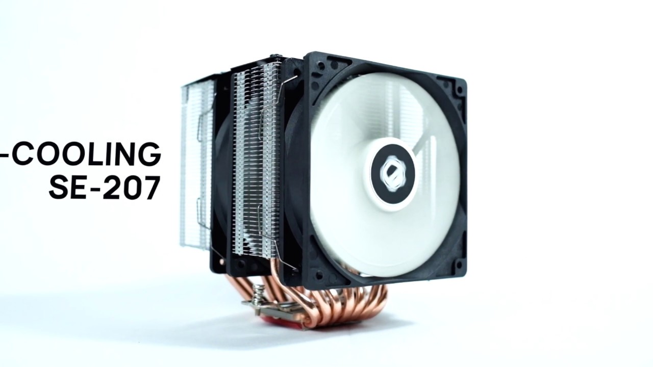ID-Cooling SE-207 Dual Tower CPU Cooler - YouTube