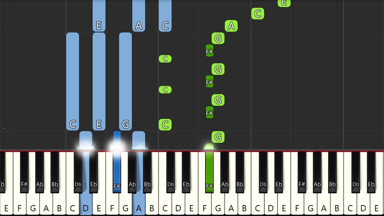Invisible - Vibe Tracks - Piano Tutorial / Piano Cover 🎹 - Synthesia ...