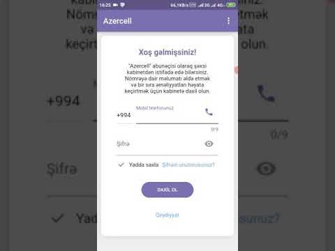 Azercell Pulsuz İnternet  Bitmədən Al