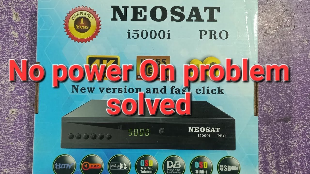 NEOSAT PRO i5000i | repair dish reciever | H.265 HEVC | HDTV | NEOSAT ...
