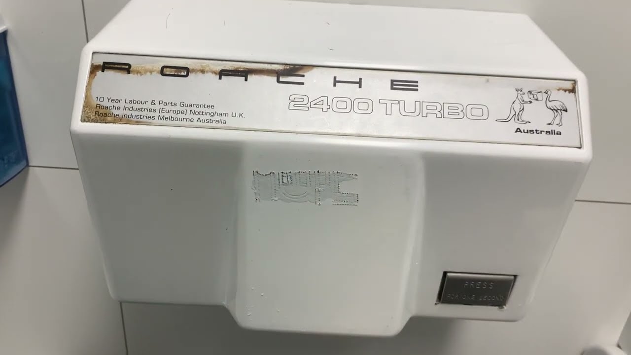 Roache 2400 Turbo Hand Dryer - YouTube