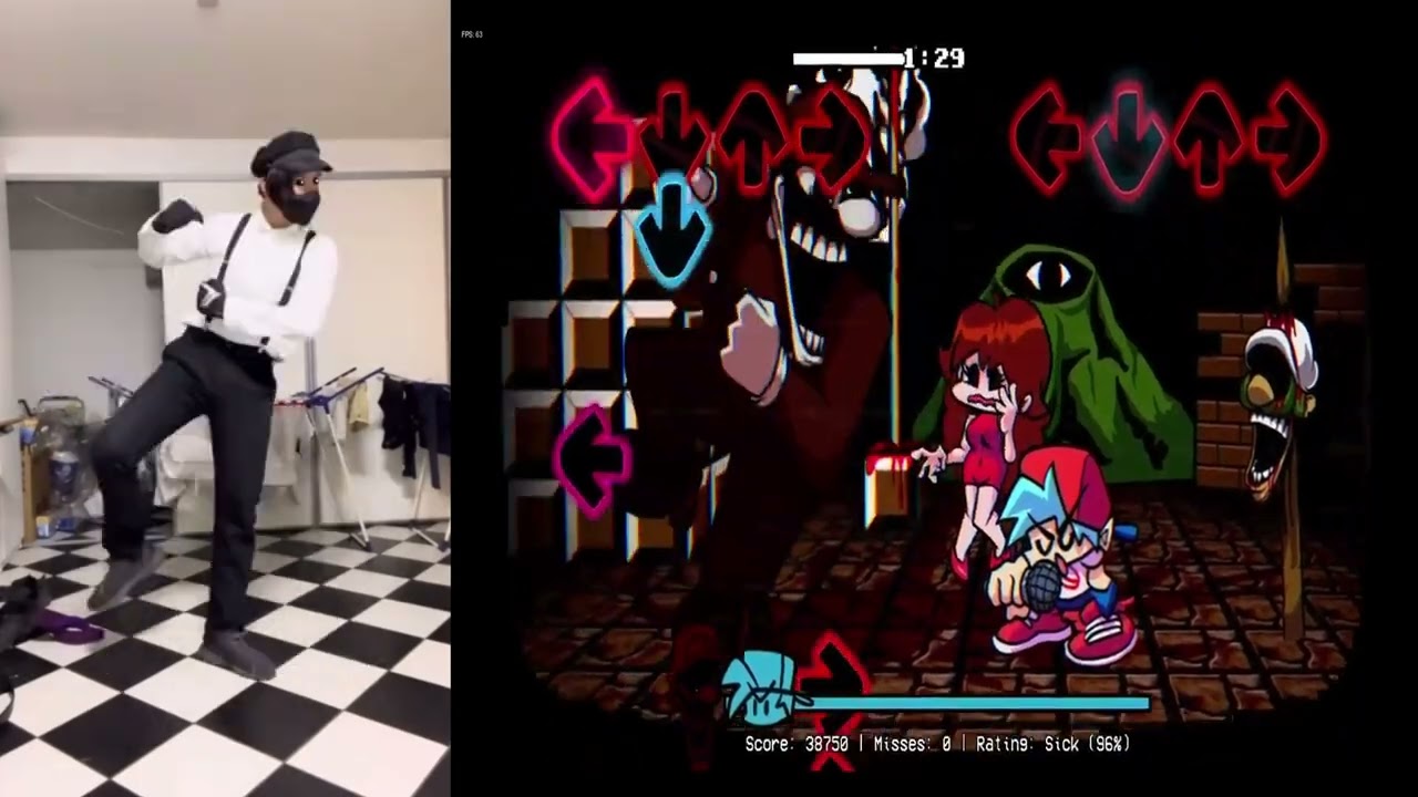 Mario Power Down In Real Life (FNF IRL) - YouTube