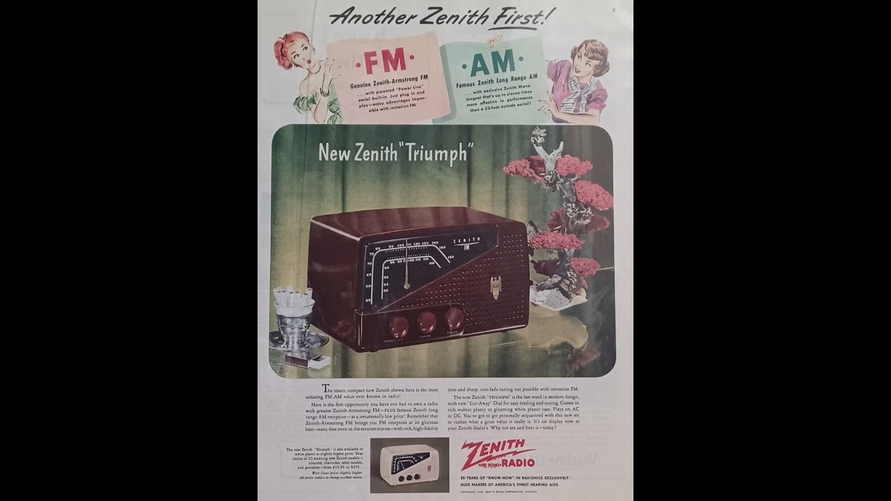 The History and Restoration of a Zenith "Triumph" Radio. - YouTube