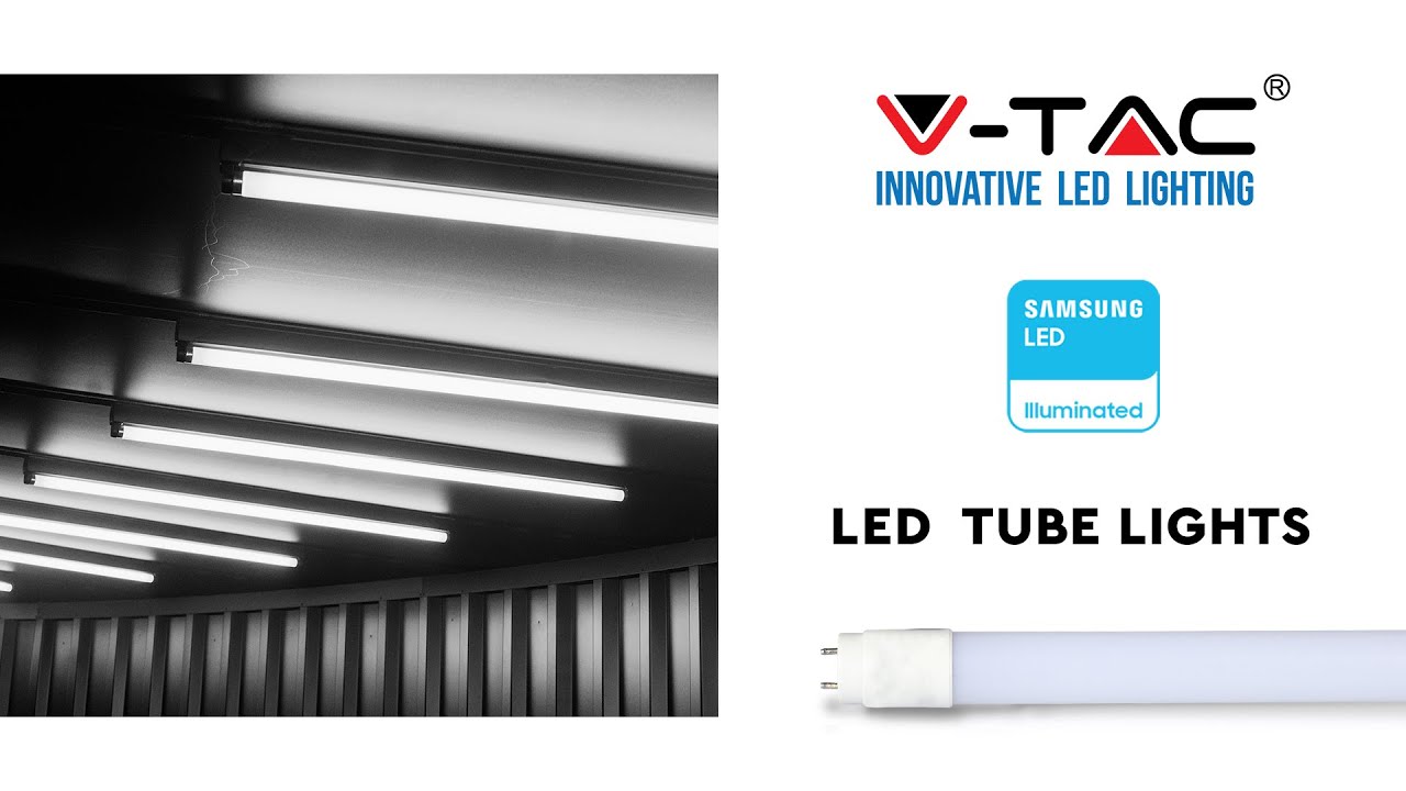 V-TAC Pro series LED Tubes with Samsung chip - YouTube