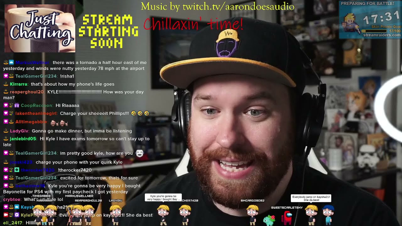 Actor Kyle Phillips (MHA, OP, SaikiK) Just Chatting Stream (12-16-2021 ...