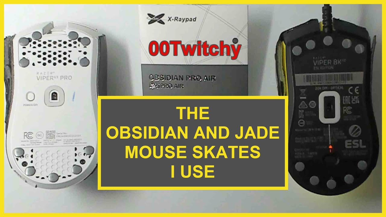 The Obsidian and Jade Mouse Skates I Use - YouTube