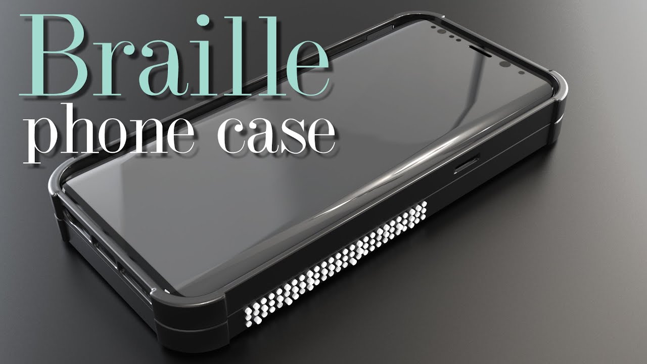 Braille Phone Case for iOS & Android | SketchUp & Keyshot - YouTube