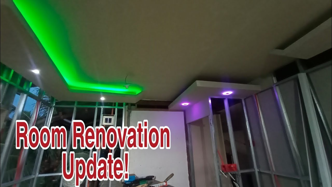 Room Renovation! Spandrel For Wall and Lighting Installation - YouTube