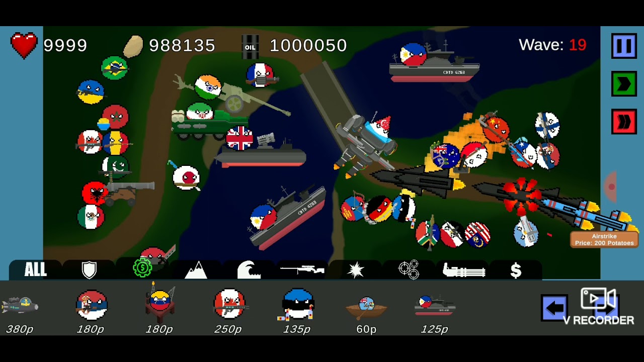 World War II in Countryballs Tower Defense - YouTube