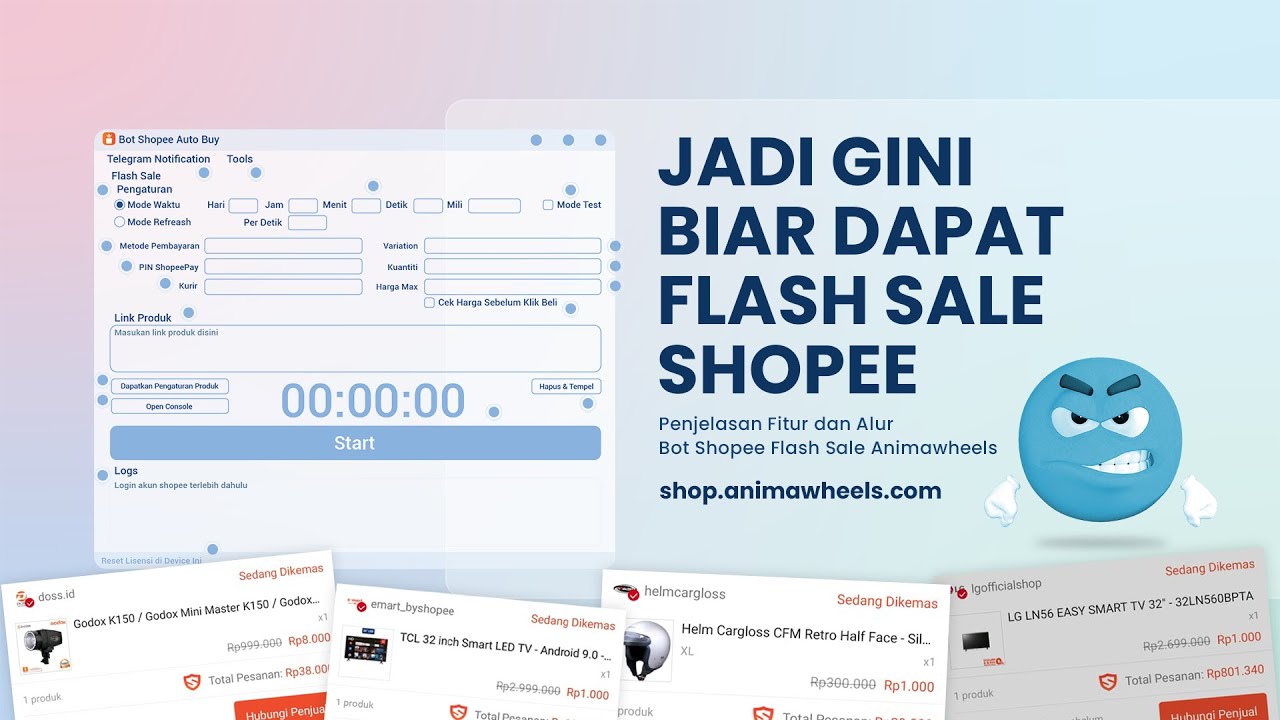 🔴 FITUR BOT FLASH SALE SHOPEE AUTOBUY DAN PENJELASAN SERTA ALUR KERJA ...