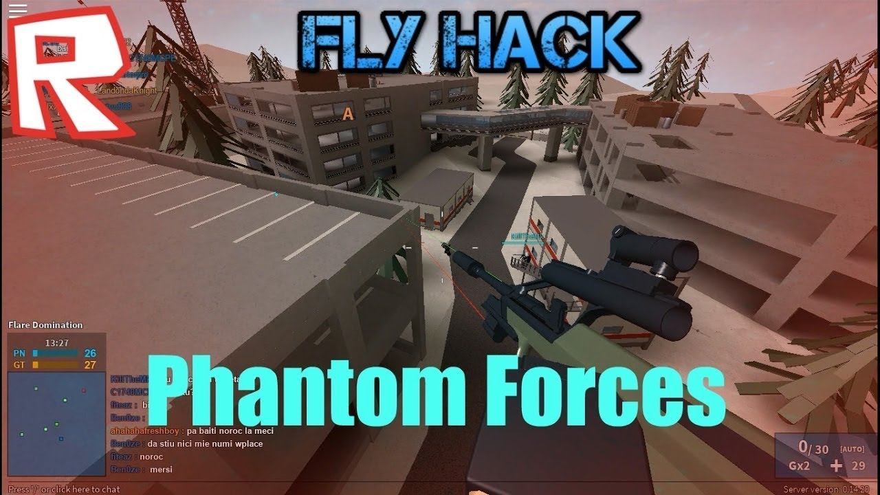 FLY HACKING IN PHANTOM FORCES!!! I ROBLOX Phantom Forces - YouTube