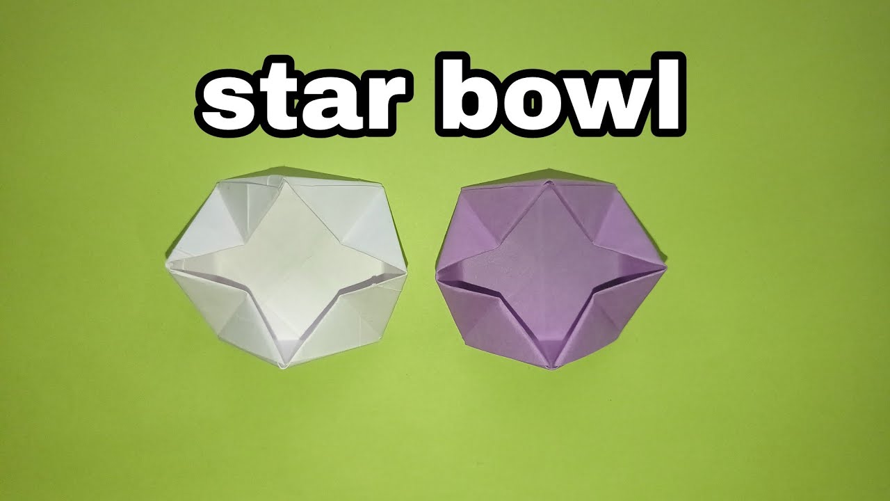how to make paper star bowl|origami|best diy creative craft idea|school ...