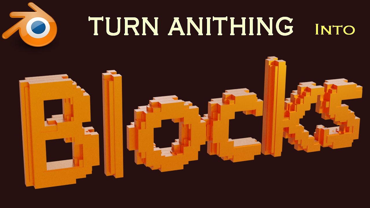 Blender tip - How to turn anything into blocks - 215 - YouTube