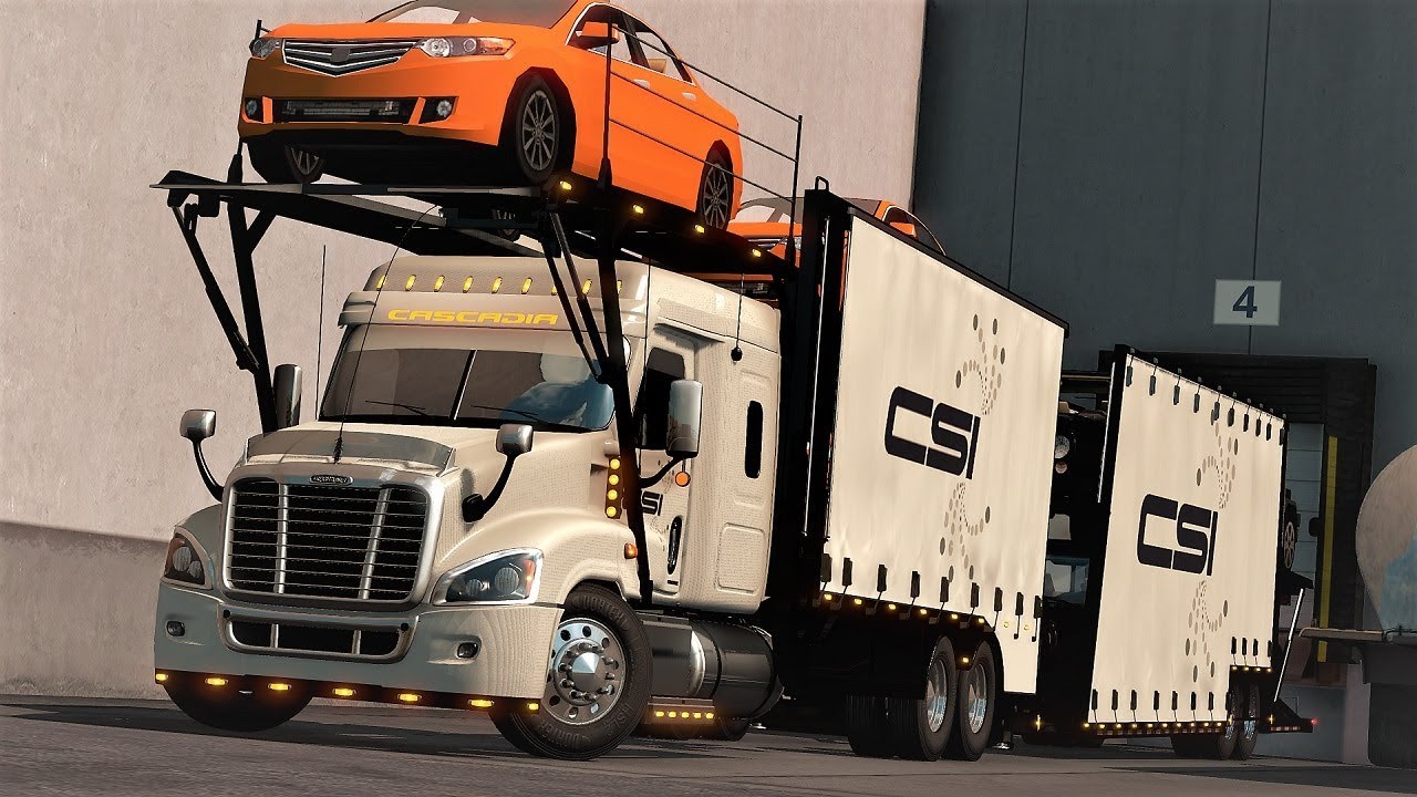 American Truck Simulator Cascadia Madrina Laborando En CSI Palomilla ...