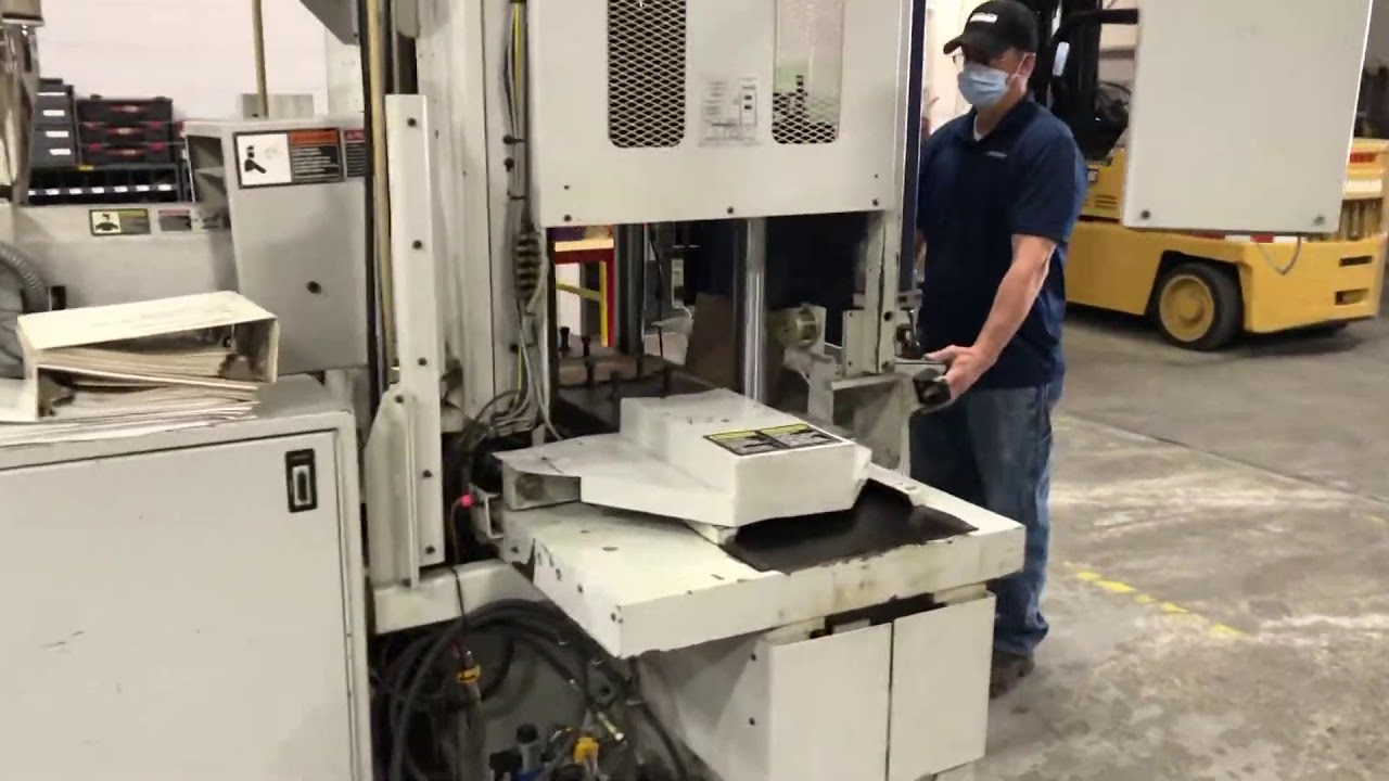 2004 Newbury 150VTTS4-0070, 150 Ton 4 oz Shot Size Vertical Injection ...