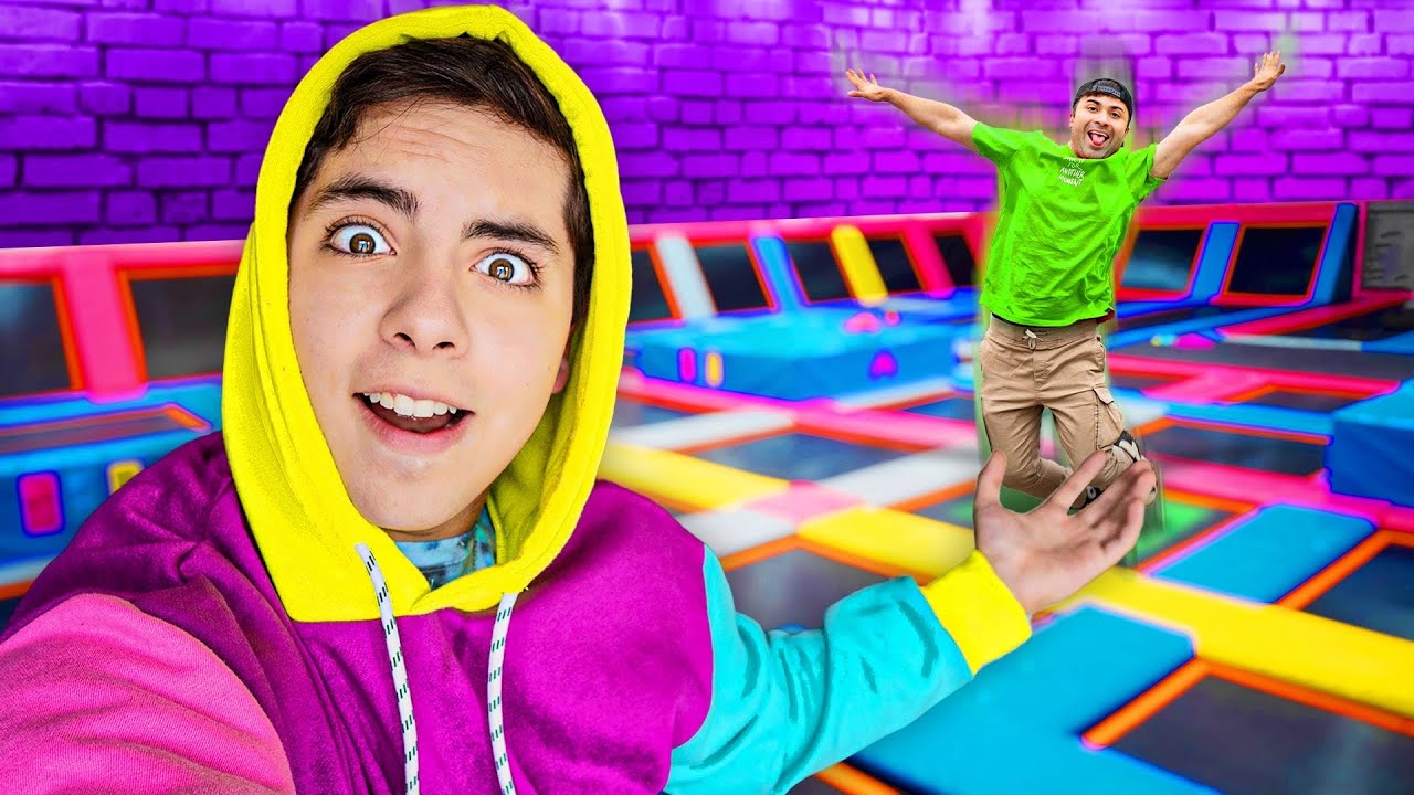 24 HORAS EN UN PARQUE DE TRAMPOLINES 🤸🏻‍♂️🔥 *extremo* | El Tío Néstor 💎 ...