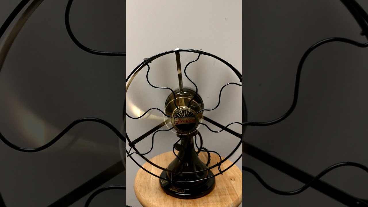 10" Peerless Type 240520 Antique Electric Fan - YouTube