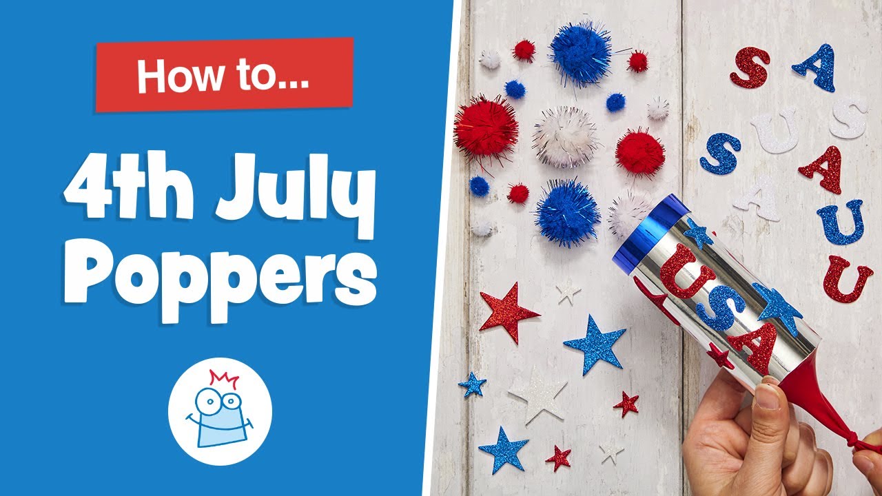 How to make 4th of July Poppers | Baker Ross - YouTube