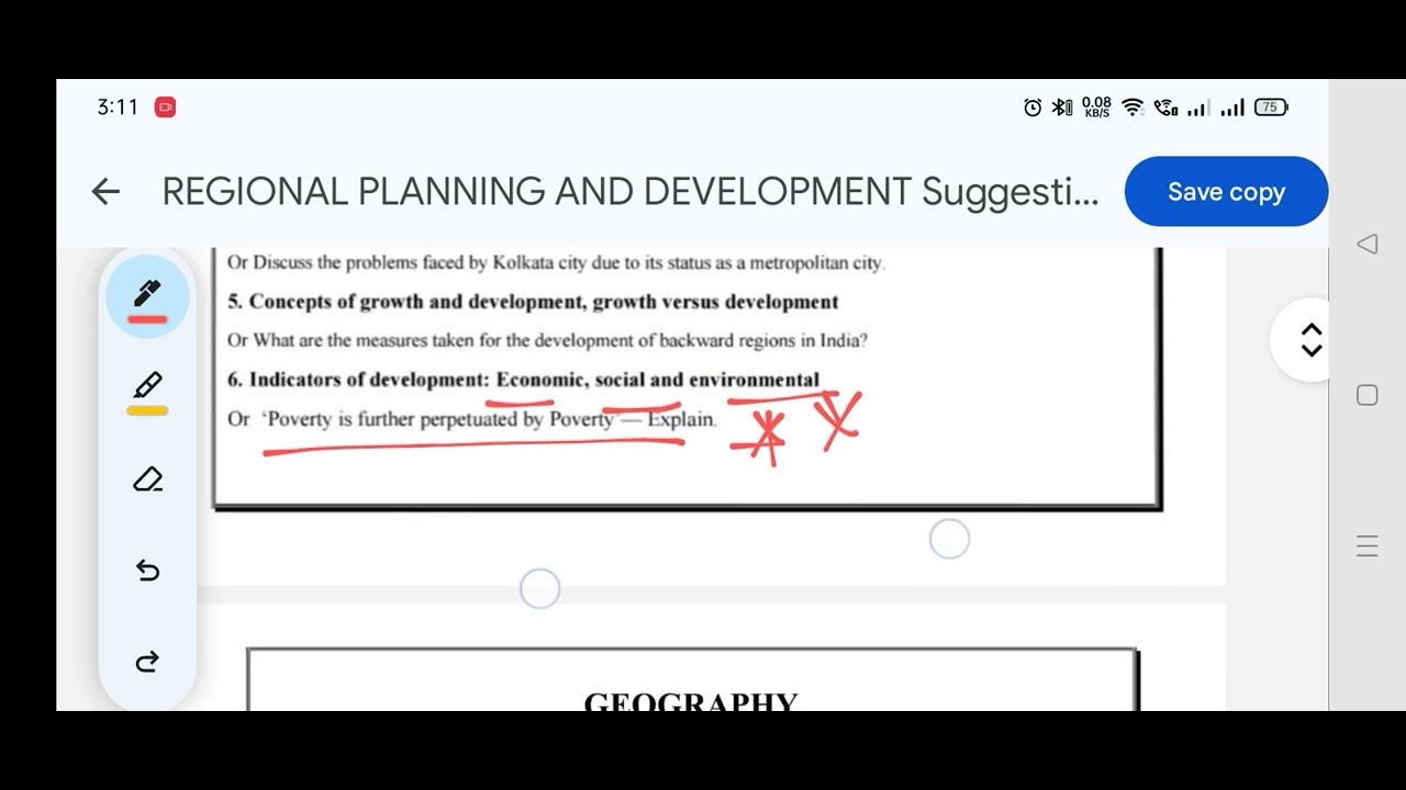 Regional planning and development suggestion geography honours 4th ...