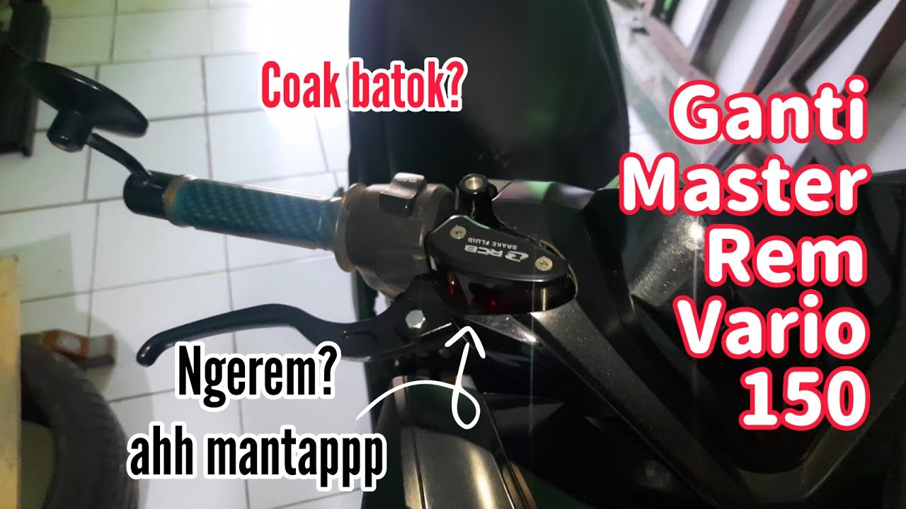 pemasangan master rem rcb e2 new vario 150 - YouTube