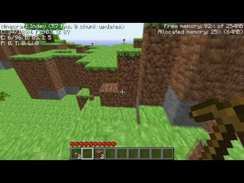 Lets Play Minecraft Indev Episode 1: The Beginning - YouTube