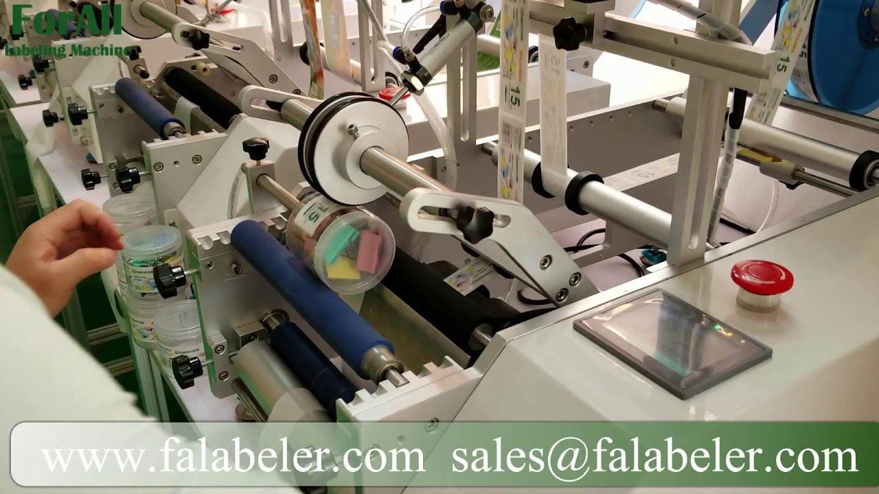 4.FA-501 Semi Automatic Round Bottle Labeling Machine for PE Bottles ...