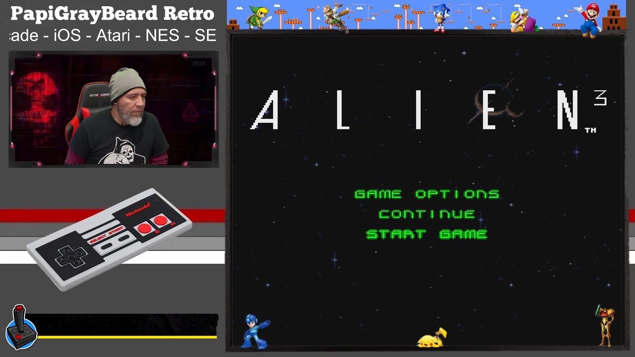 Nintendo SNES Retro Game Alien 3 Gameplay With Commentary Review - YouTube
