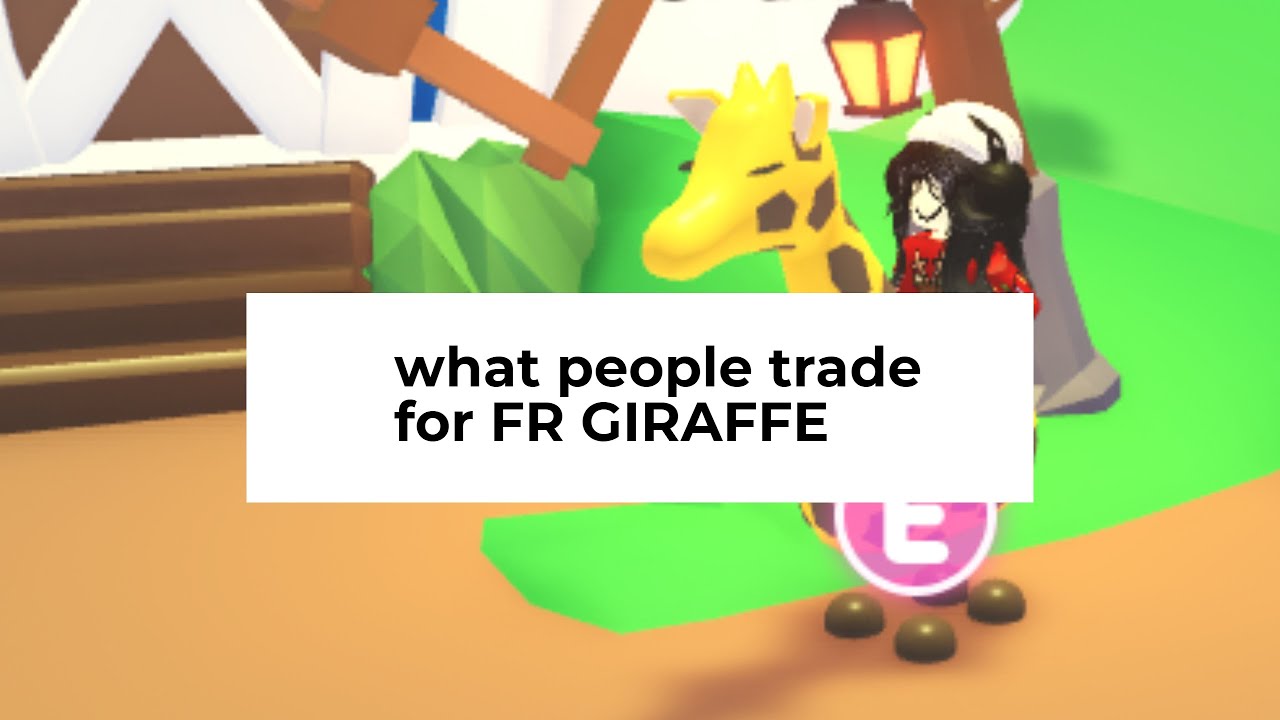 what people trade for FR GIRAFFE | Adopt me #komosboutique # ...