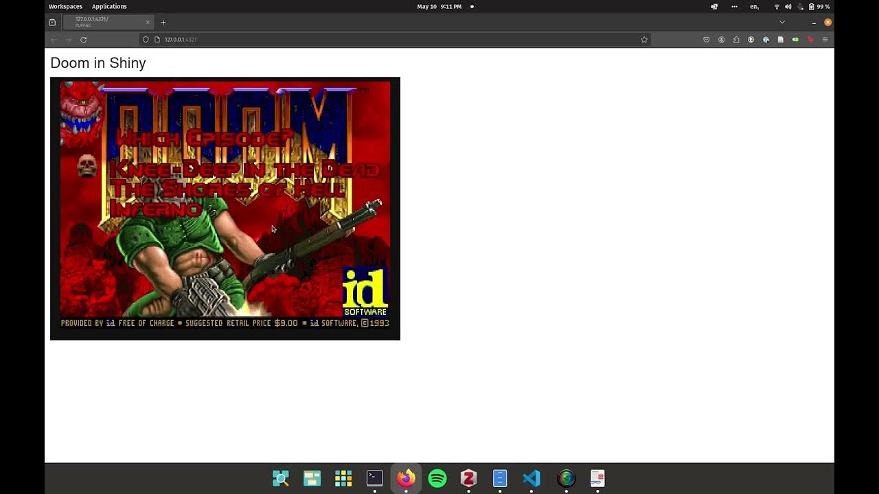 If Doom runs everywhere, it must run on Shiny - YouTube