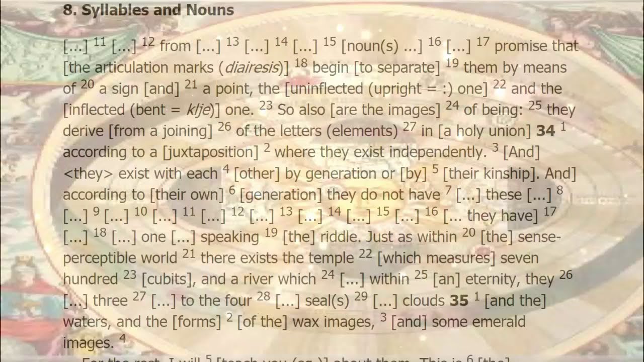 Part 2- Marsanes Sethian Gnostic text from New Testament apocrypha ...