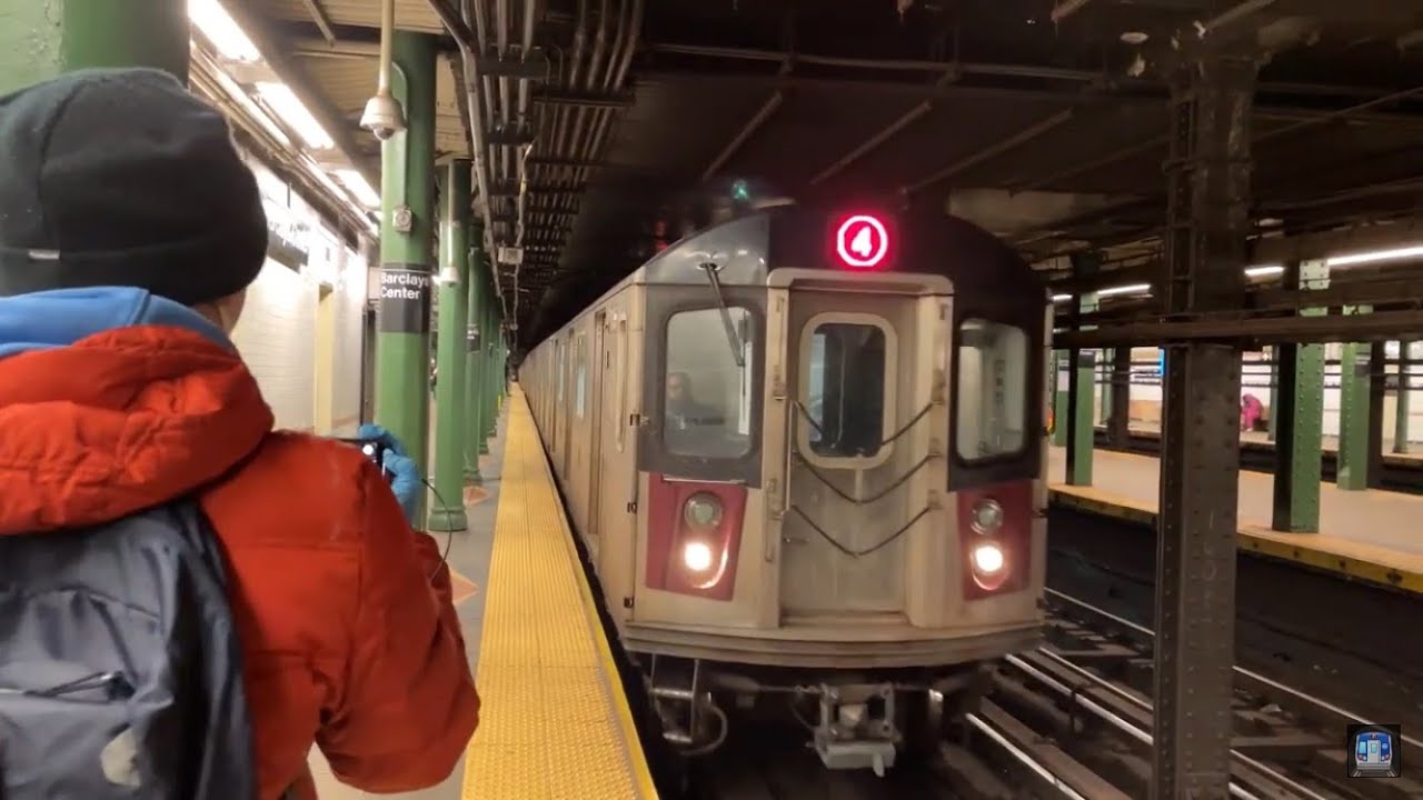 R62/R142/R142A Manhattan 2,3,4 Local Trains At Atlantic Avenue Barclays ...