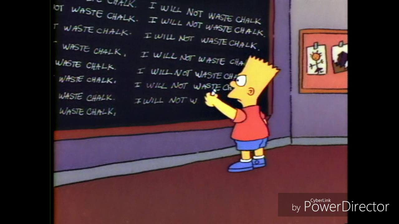 The Simpsons - All Season 1 Chalkboard Gags - YouTube