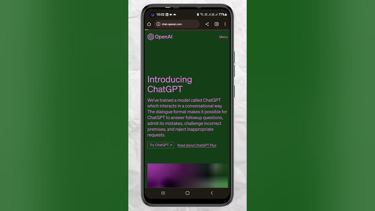 How To Use Chatgpt on mobile 🤔 #shorts #chatgpt #chatgpt3 - YouTube