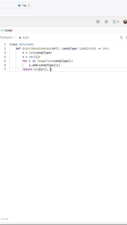 Leetcode 575: Distribute Candies - YouTube