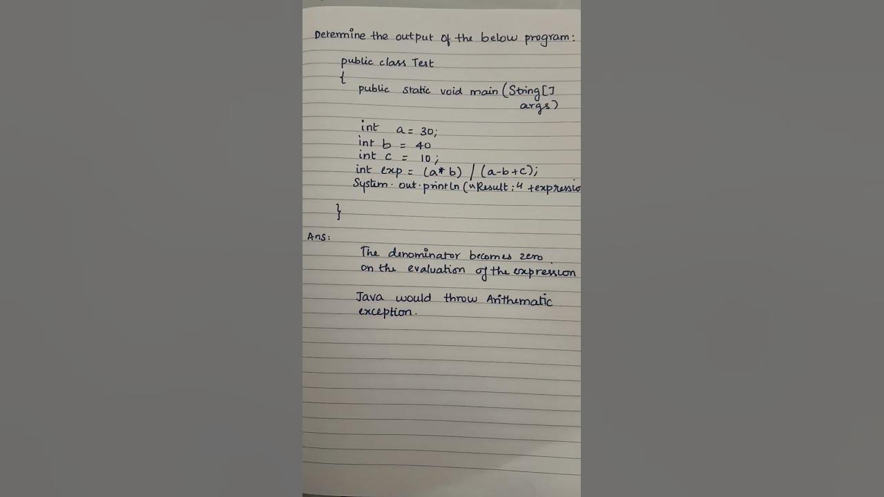 Determine The Output Of The Java Program Coding Programming