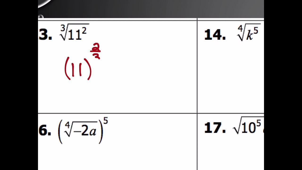 Exponential And Radical Form Part 2 PreCalc YouTube exponential-and-radical-form-part-2-precalc-youtube