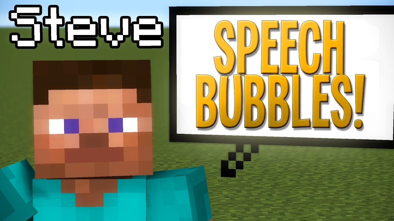 HOW TO: NAME TAGS AND SPEECH BUBBLES, SUBTITLES! | Mine-imator Tutorial - YouTube