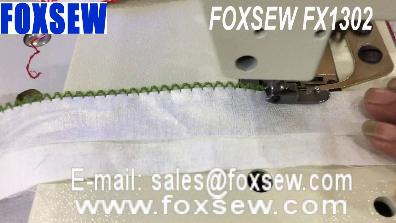 Flatbed Double Chain Stitch Picotting Sewing Machine - YouTube