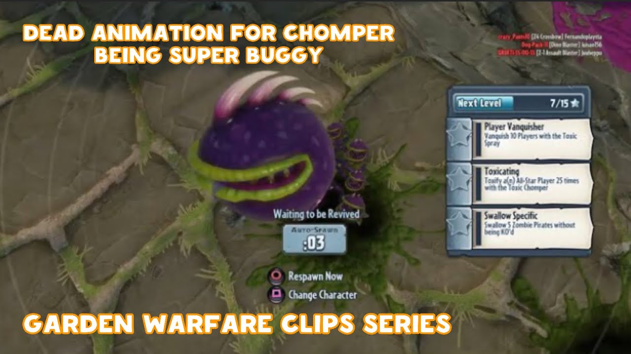 Buggy and ultimately funny 😂 dead animation for the chomper. Garden ...