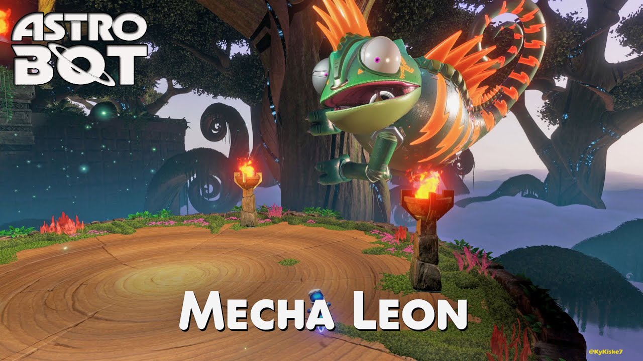 Astro Bot (PS5) - Mecha Leon BOSS Fight - 100% Walkthrough - YouTube