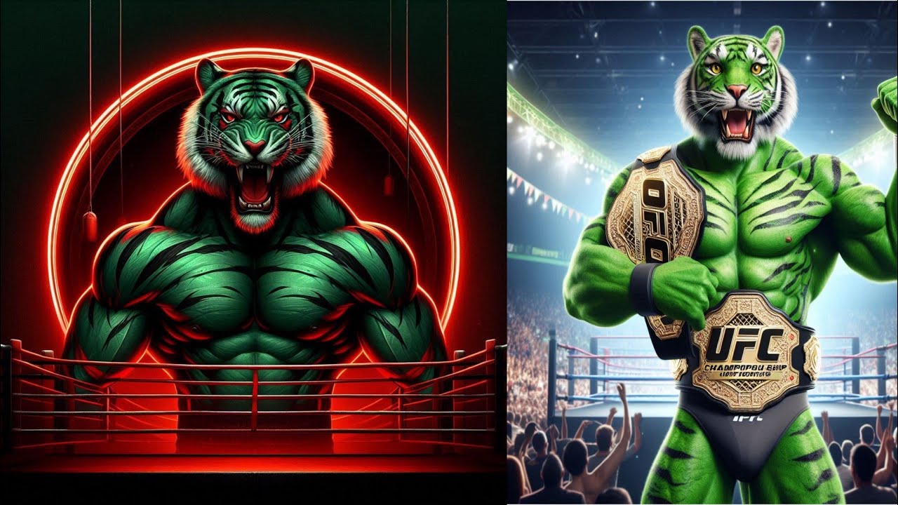 Red Tiger Vs Green Turtle Boxing 🥊💪🥊🥊#catlover#cutecat #cat #catking ...