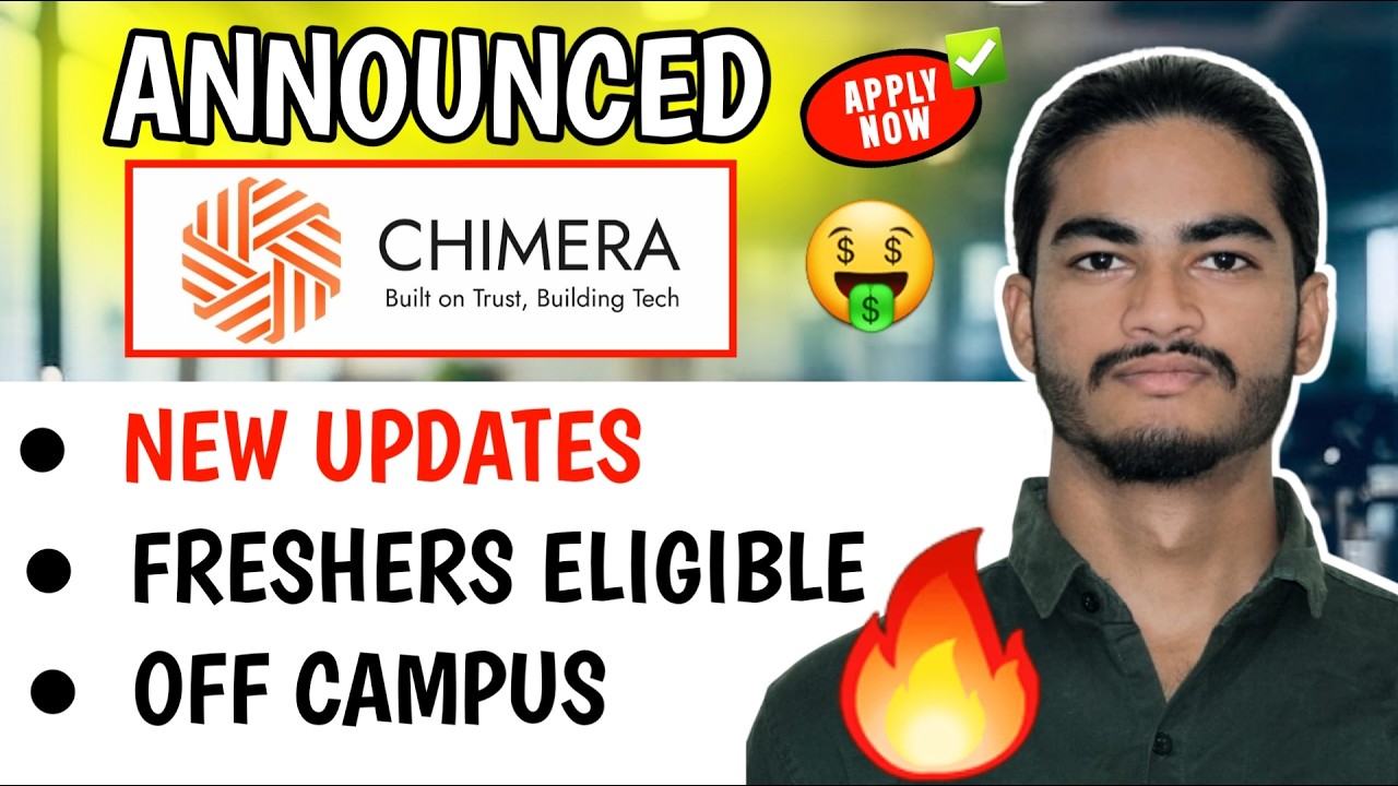 Chimera Technologies Pvt. Ltd. Hiring Freshers | Software Developer ...