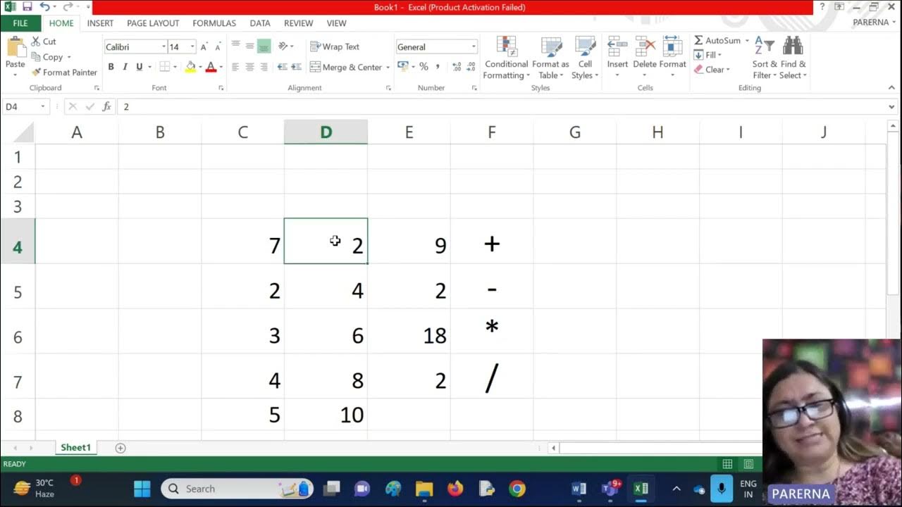 Performing Calculations in excel | Introduction to Excel, Part - 3 ...
