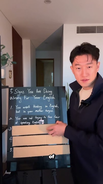 5 signs you are doing wrong for your English - YouTube