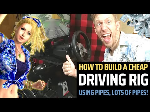 How To Build a Cheap Driving Rig Using PVC Pipes - Budget Racing - YouTube