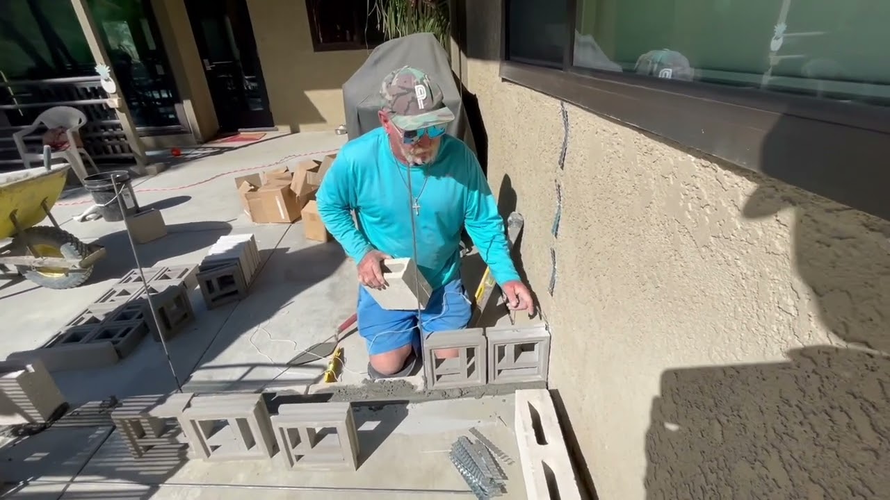 DIY. How to build a decorative breezeway wall. Pablo and The Man. - YouTube