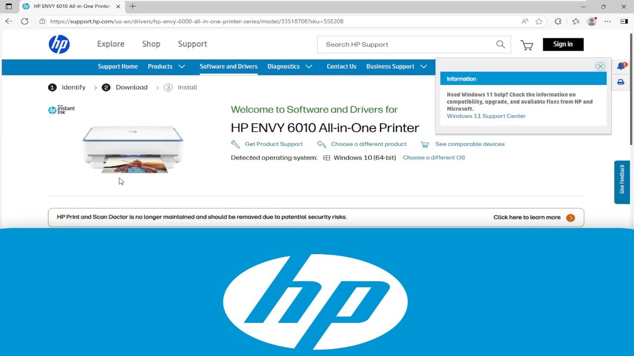 How To Install and Setup HP ENVY 6010 Printer [Guide] - YouTube